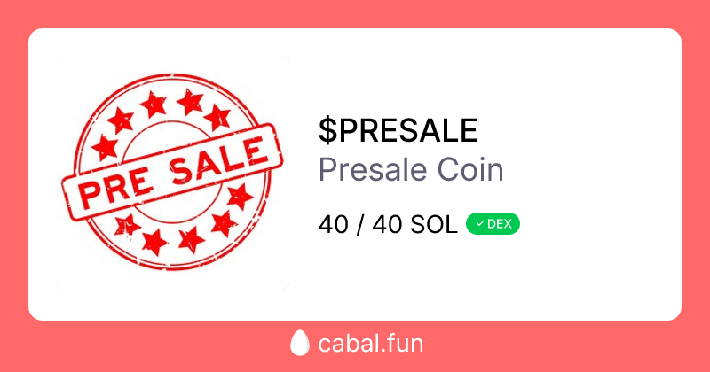 $PRESALE Presale Coin | Cabal